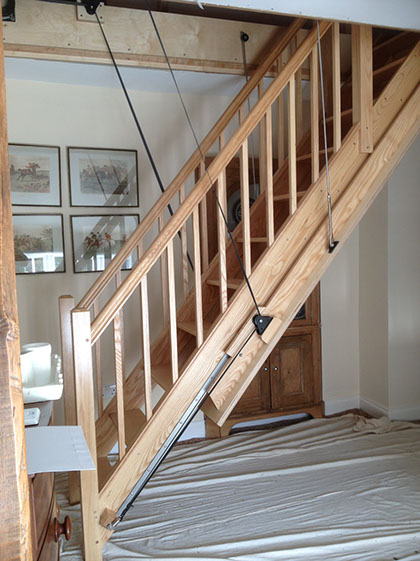 Electric folding stairs store